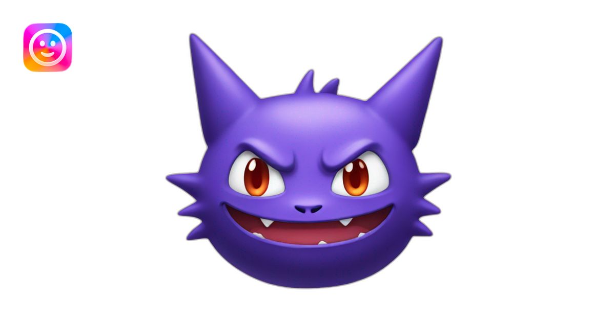 Gengar emoji | AI Emoji Generator