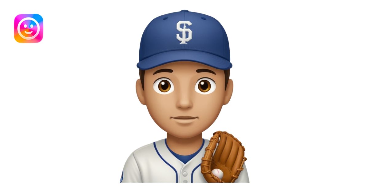 Baseball Player Pitcher emoji | AI Emoji Generator