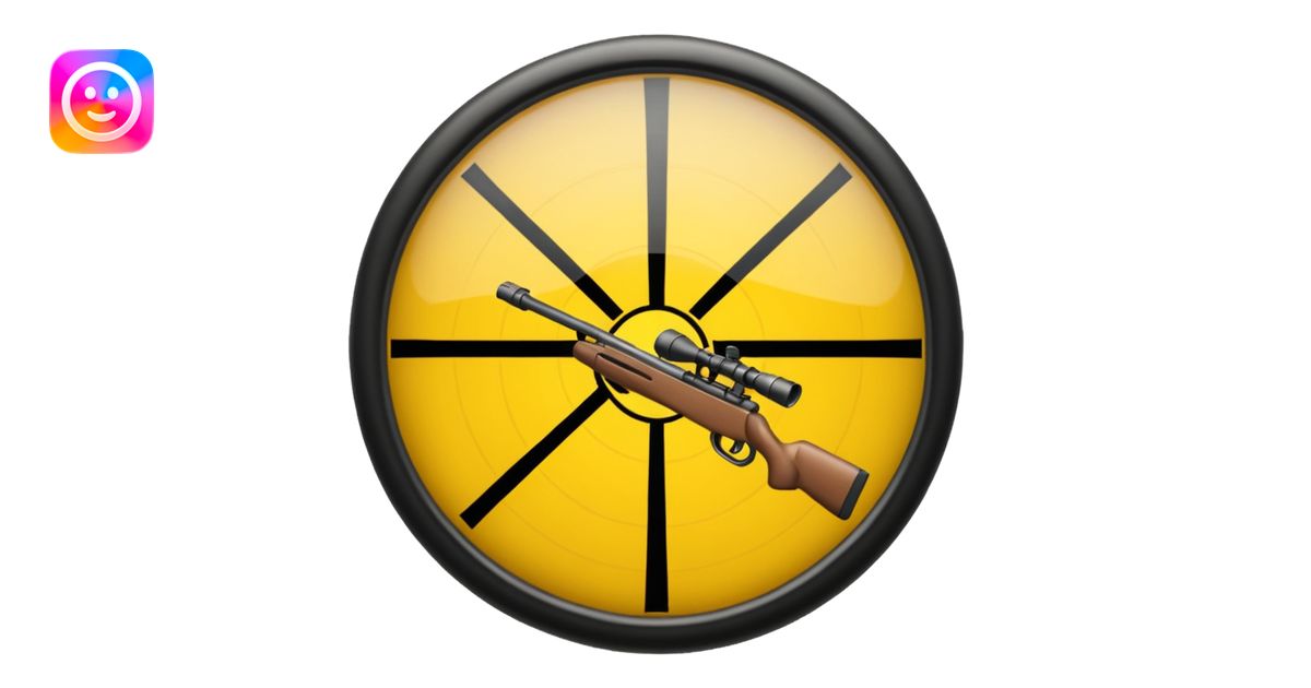 Sniper aim emoji | AI Emoji Generator
