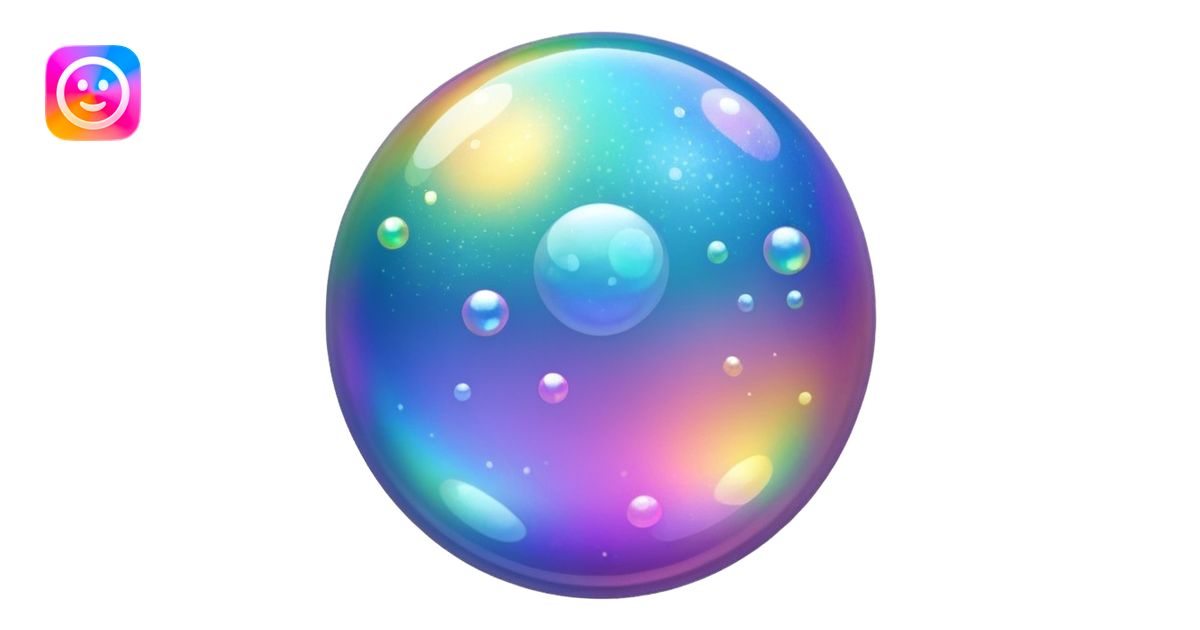 glitter bubbles emoji | AI Emoji Generator