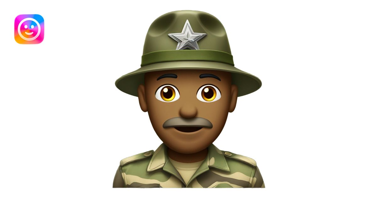 commanding drill sergeant character wearing a classic sergeant hat and ...