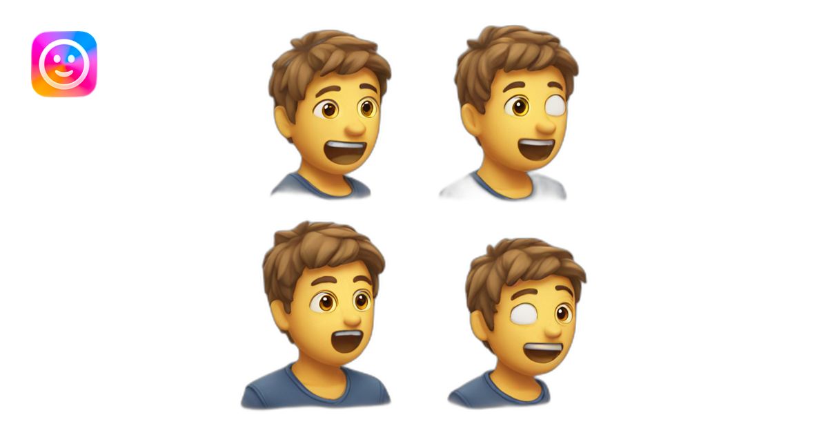 Mewing emoji emoji | AI Emoji Generator