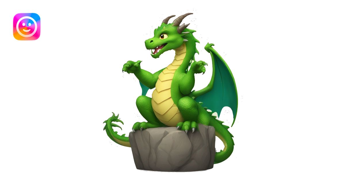 A captivating illustration of a dragon is seen giving the yes gesture ...