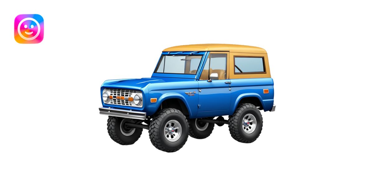 classic ford bronco emoji | AI Emoji Generator