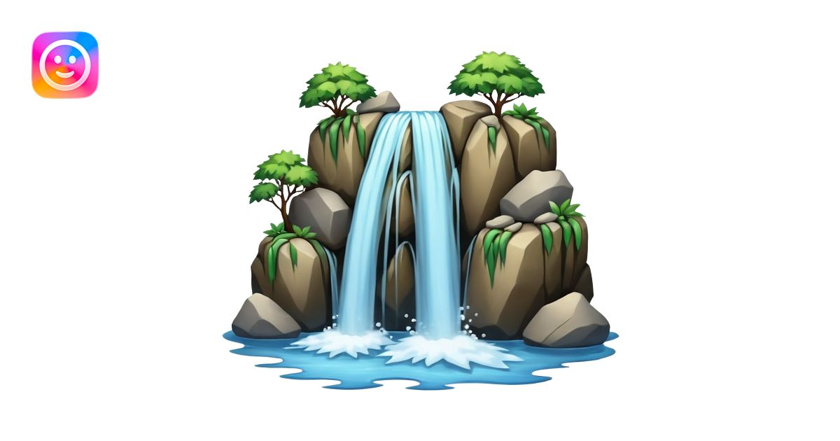 Waterfall emoji | AI Emoji Generator