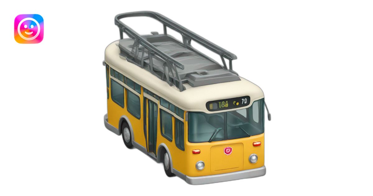trolleybus emoji | AI Emoji Generator