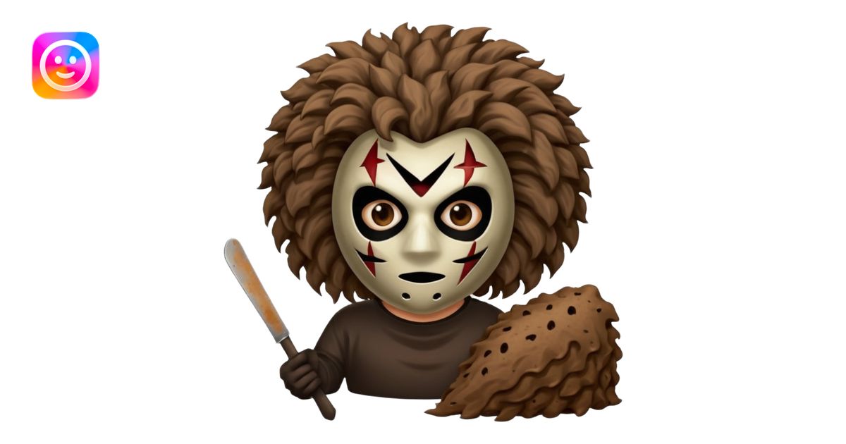 skib skib 67 slasher mad big hair kind poop emoji | AI Emoji Generator