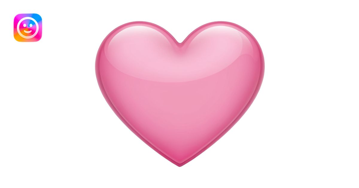 glossy, see-through pink heart frutiger aero style emoji | AI Emoji ...