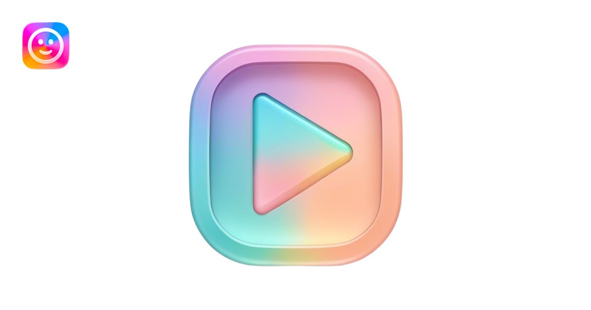 pastel play button emoji | AI Emoji Generator