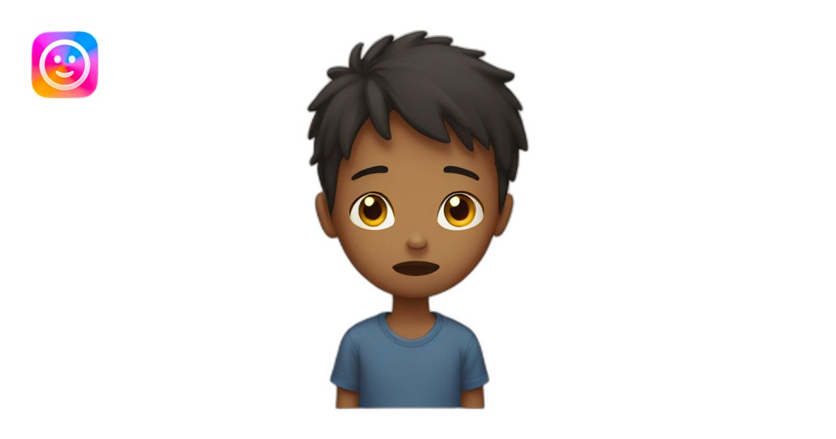Devastated boy emoji | AI Emoji Generator
