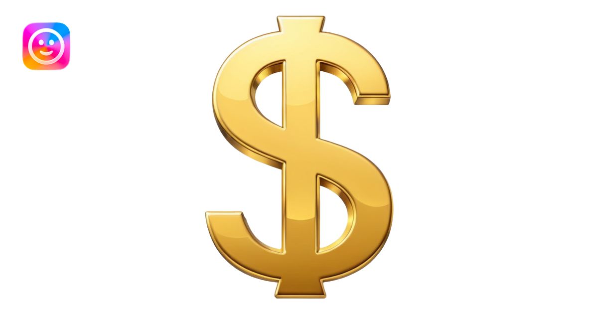 Dollar sign emoji | AI Emoji Generator