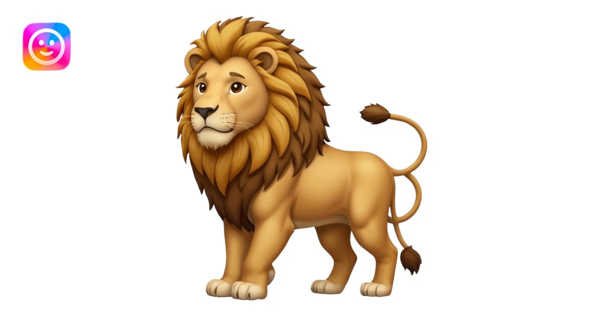 lion walking emoji | AI Emoji Generator