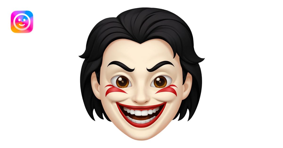 Una cara con risa malvada quitándose una máscara con una sonrisa ...