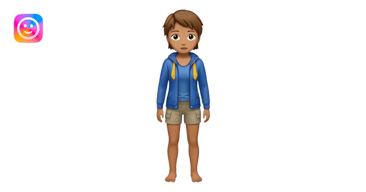 shipwreck survivor, full body emoji | AI Emoji Generator