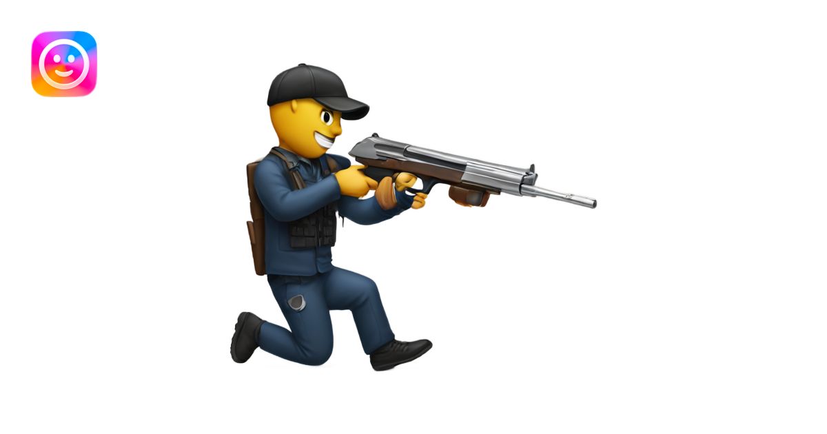 A gun shooting a needle emoji | AI Emoji Generator