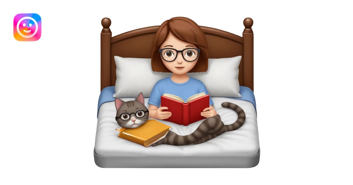 A girl is lying in bed. She has short chestnut hair styled neatly, is ...