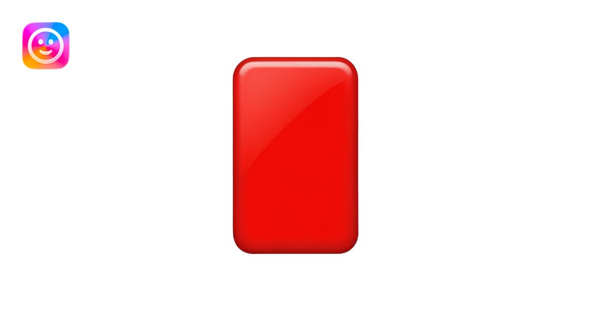 Red rectangle emoji | AI Emoji Generator