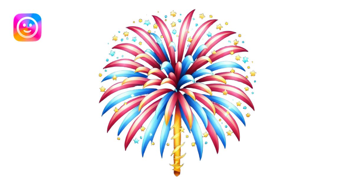 New year Fireworks real emoji | AI Emoji Generator