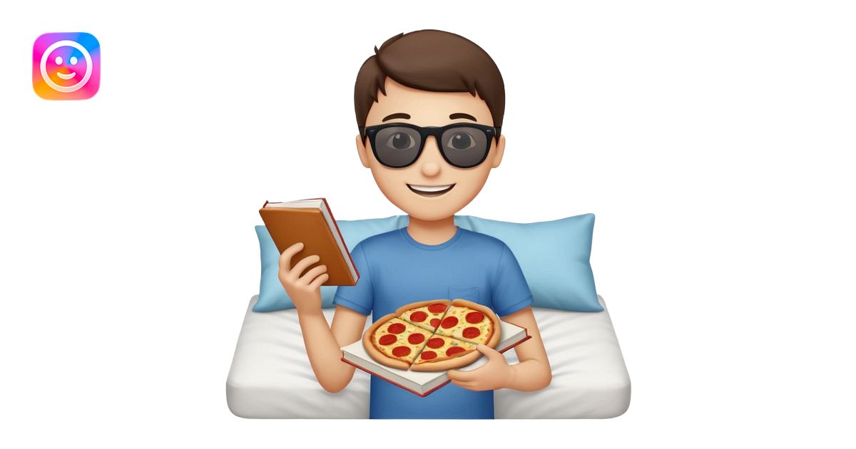 Create a 5 Emojis of my day and write a sentence about it... I am A BOY ...