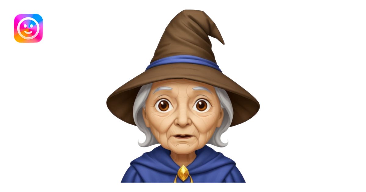 wizard old woman emoji | AI Emoji Generator