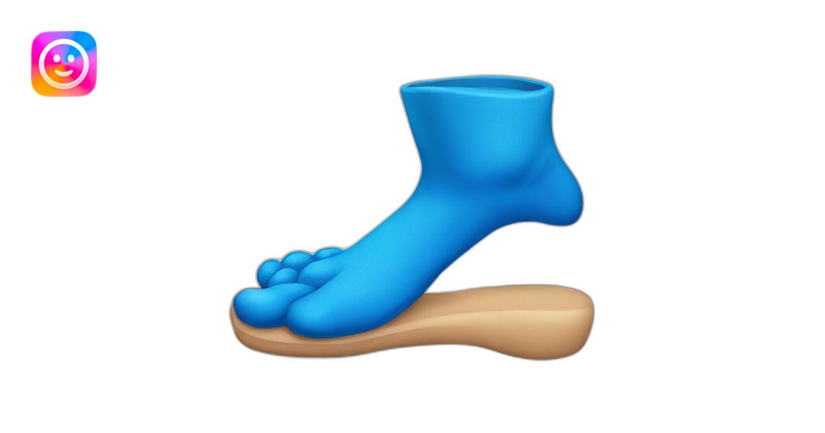 blue feet emoji | AI Emoji Generator