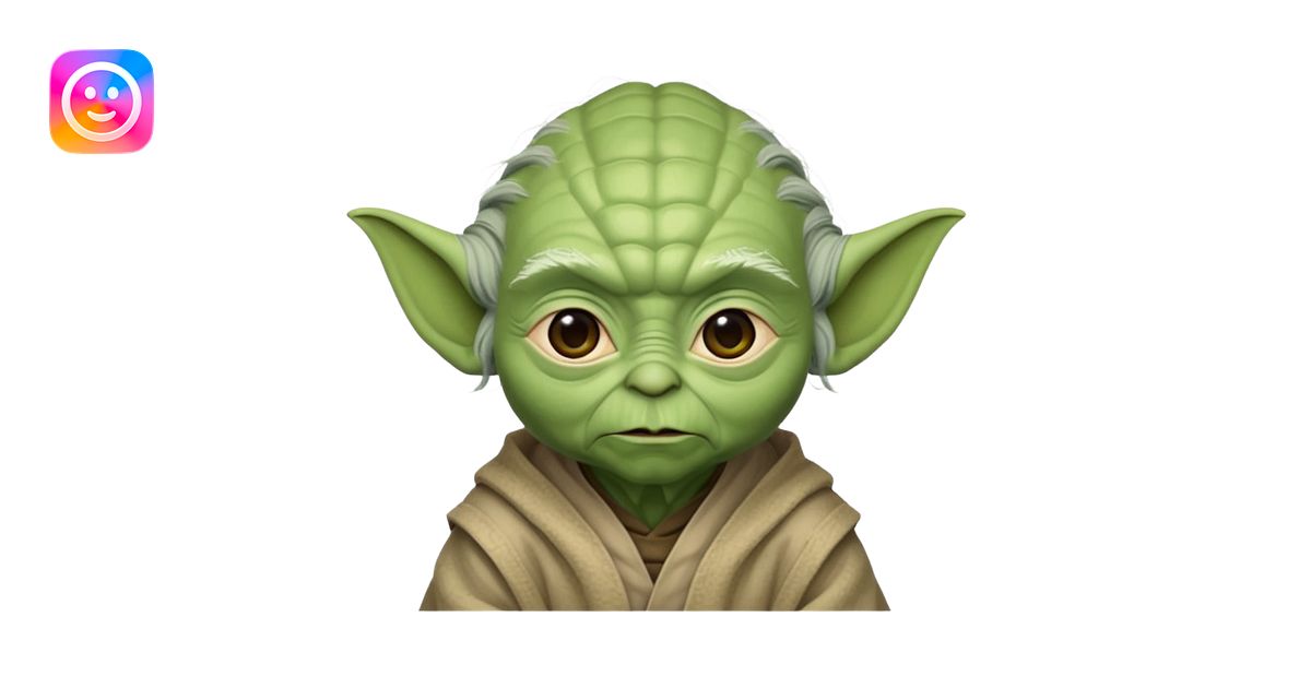 Yoda from starvwars emoji | AI Emoji Generator