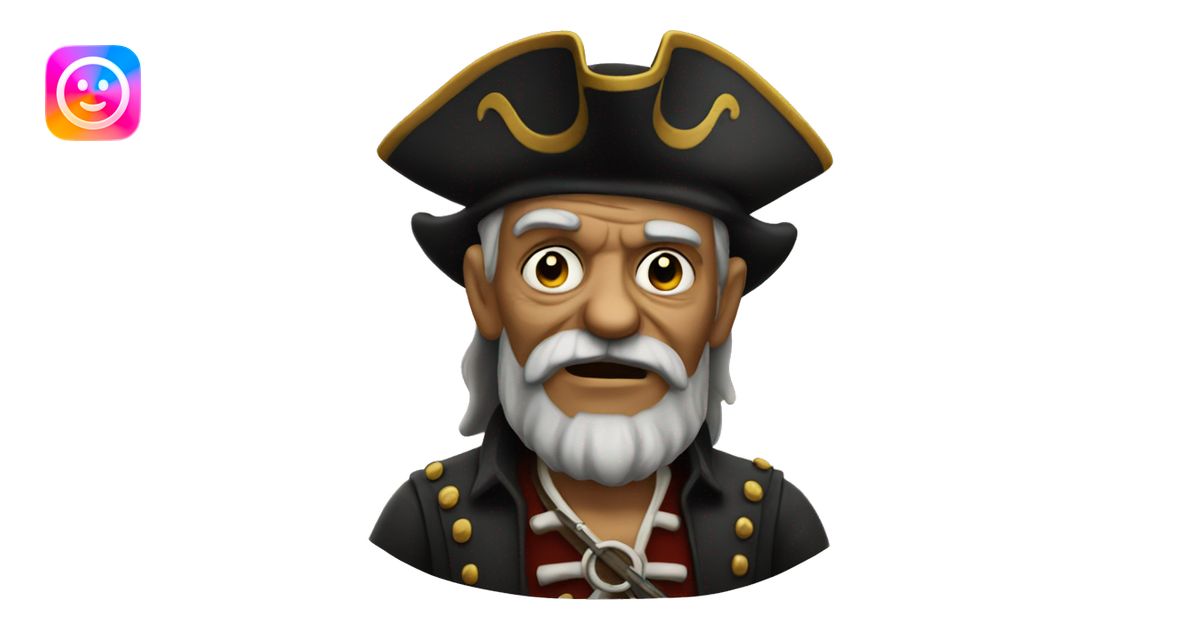 old one-eyed pirate emoji | AI Emoji Generator