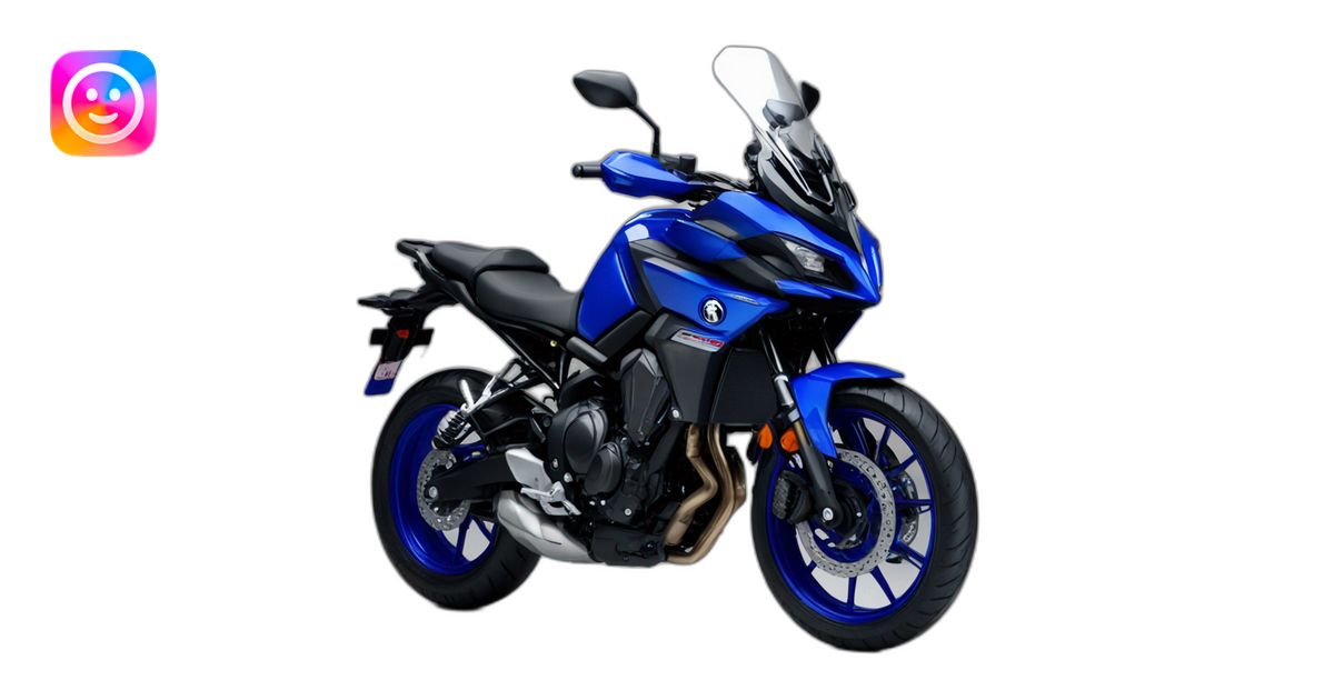 Yamaha tracer 7 icon performance blue emoji | AI Emoji Generator