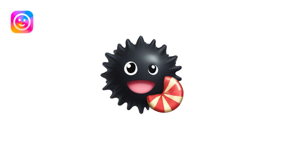 soot sprite with star candy emoji | AI Emoji Generator