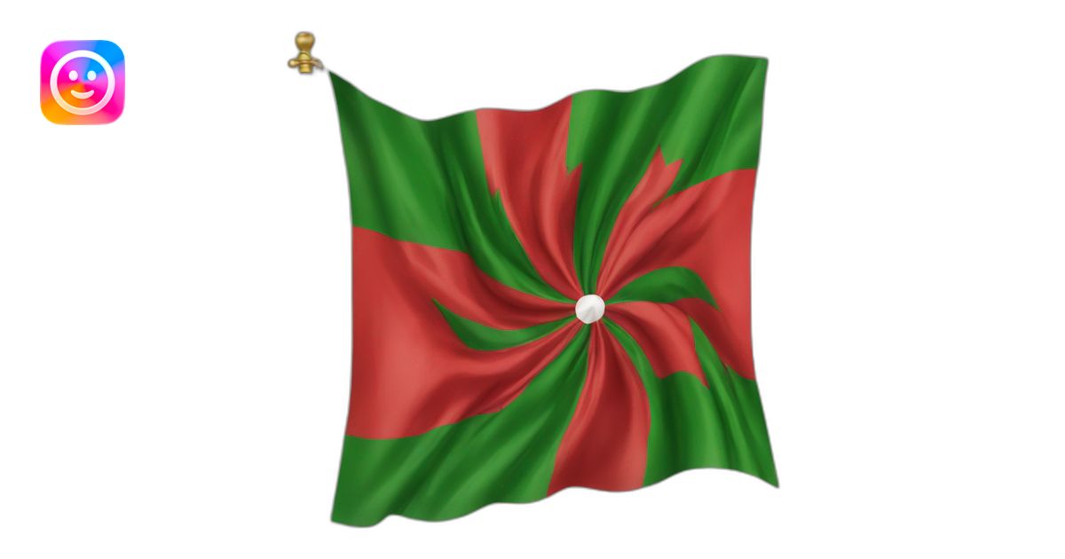 Martinique drapeau rouge vert noir emoji | AI Emoji Generator