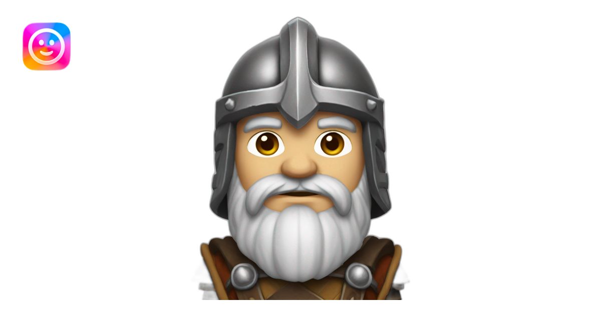 Dwarven Centurion emoji | AI Emoji Generator