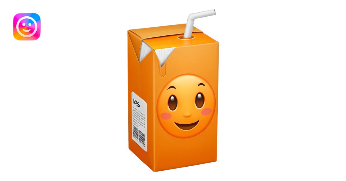 orange juice box emoji | AI Emoji Generator