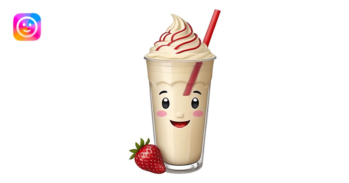 un vaso de batido animado, de caricatura, con tapa y pitillo, que tenga ...