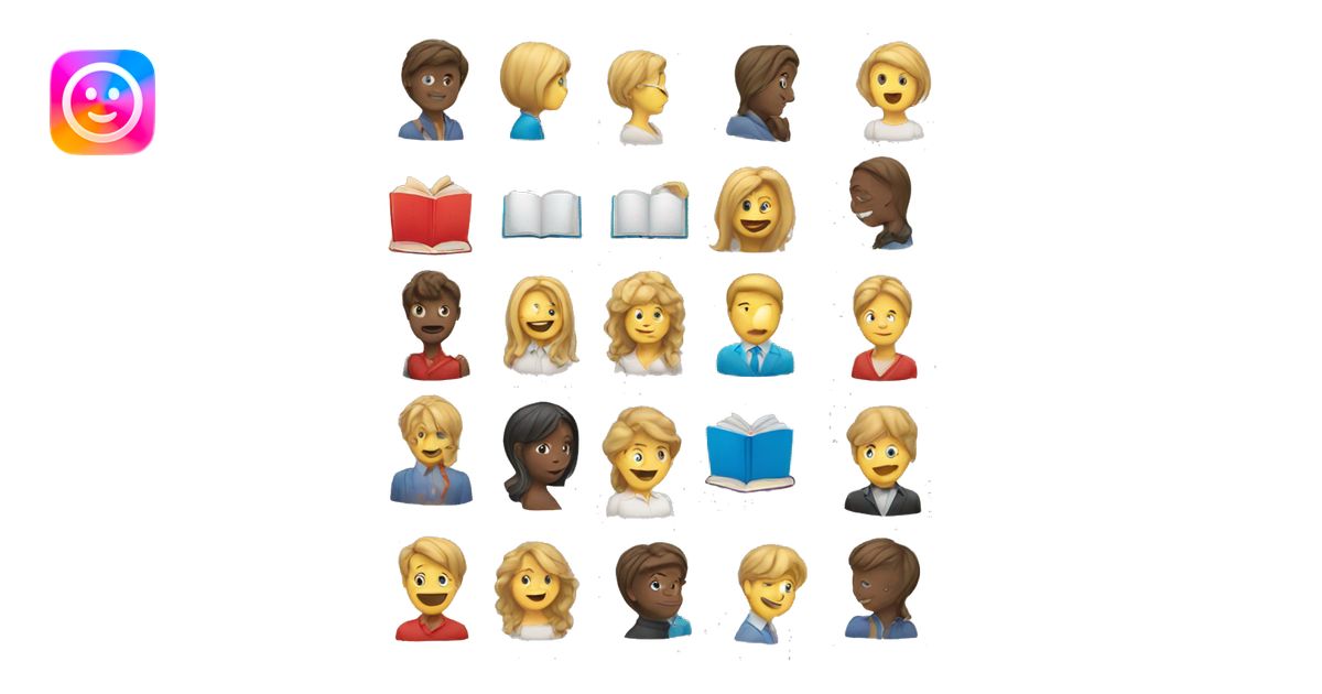 Education logo psychology emoji | AI Emoji Generator