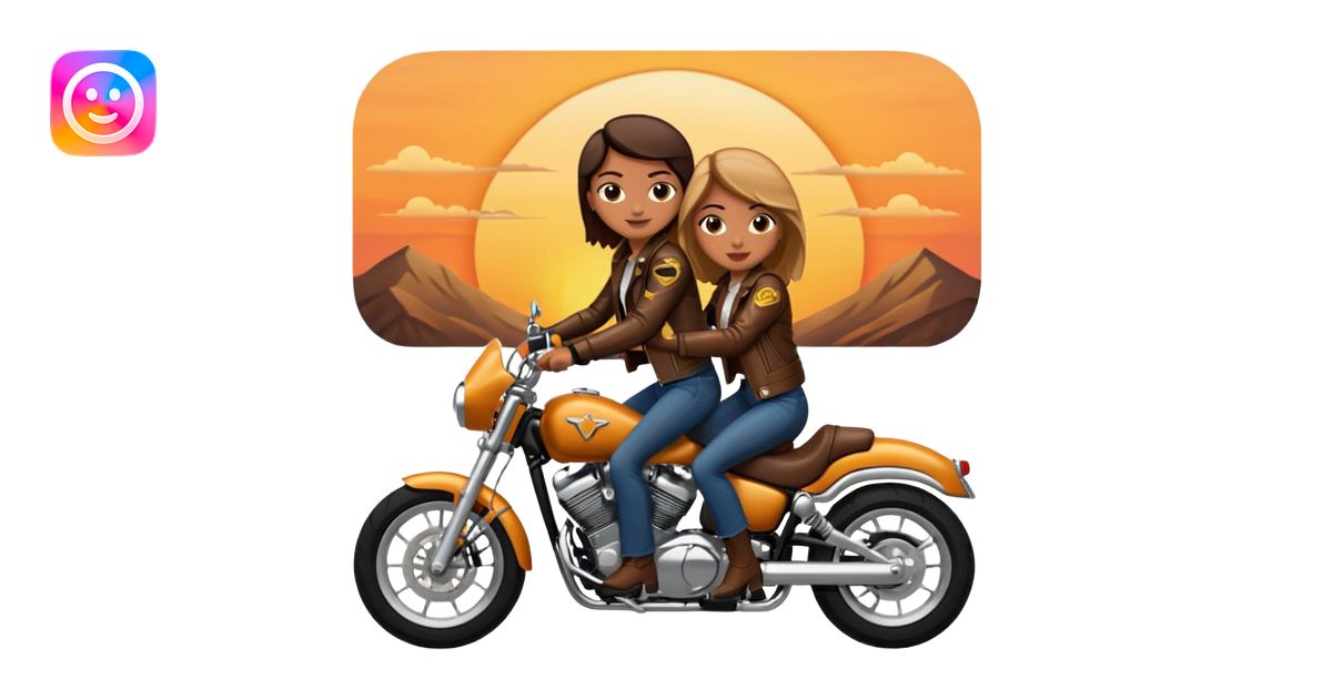 BIKER ROMANCE BOOKS emoji | AI Emoji Generator