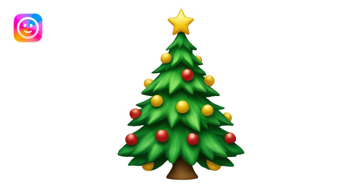 Christmas tree emoji | AI Emoji Generator