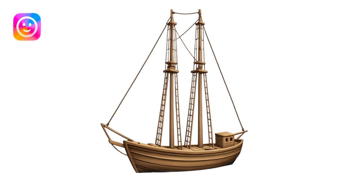 a boat mast without boat emoji | AI Emoji Generator