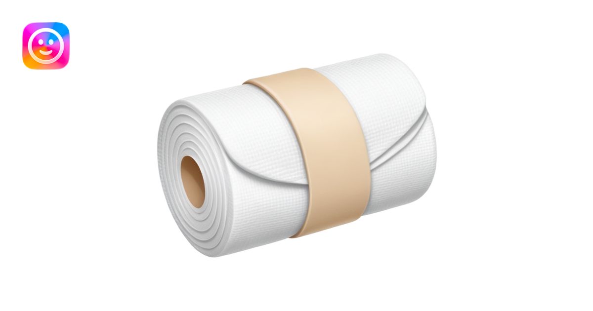 Bandage roll emoji | AI Emoji Generator