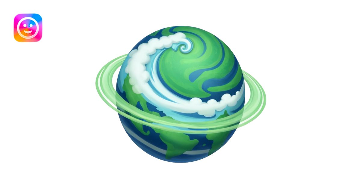 A planet as seen from space, similar to that of Arus from the cartoon ...