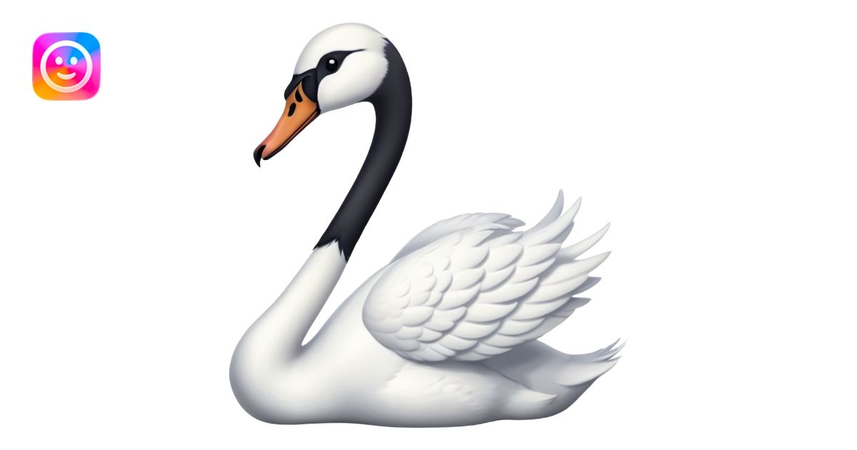 White swan emoji | AI Emoji Generator