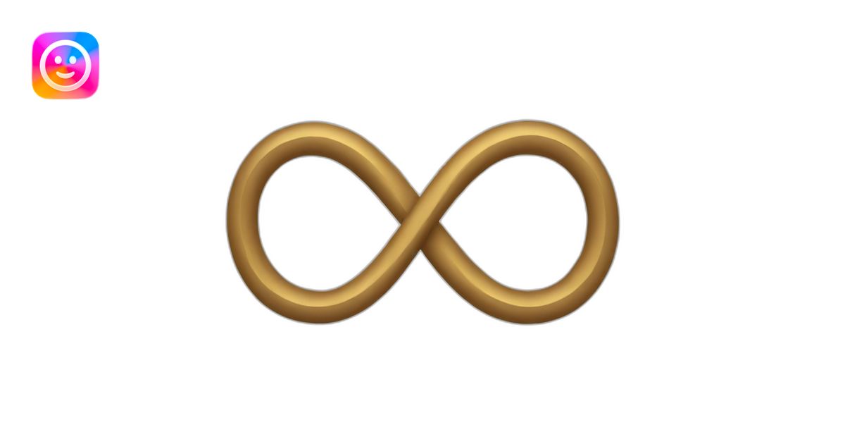 small Infinity symbol emoji | AI Emoji Generator