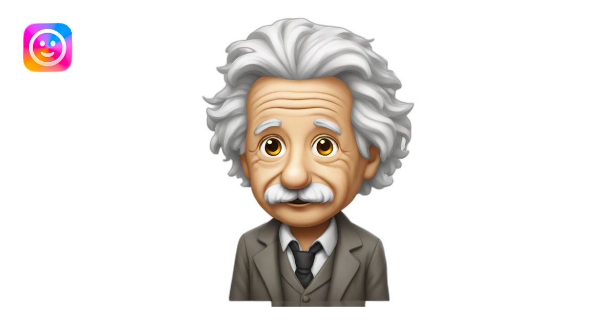 Albert Einstein emoji | AI Emoji Generator