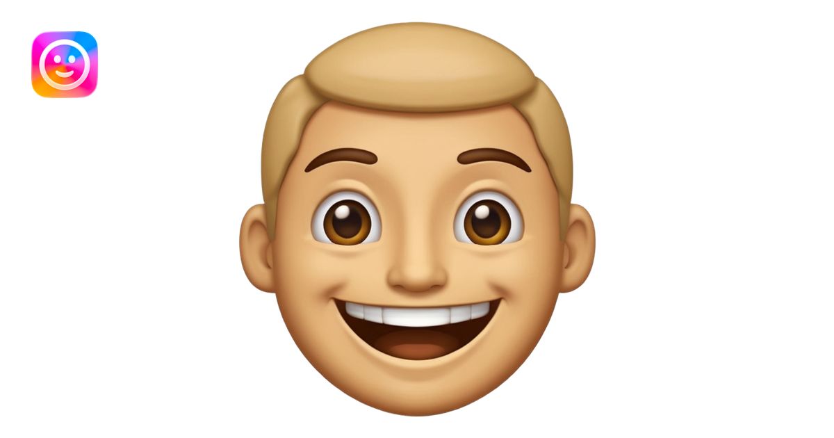 Twitch emoji showing a cheerful face with a big smile, representing ...
