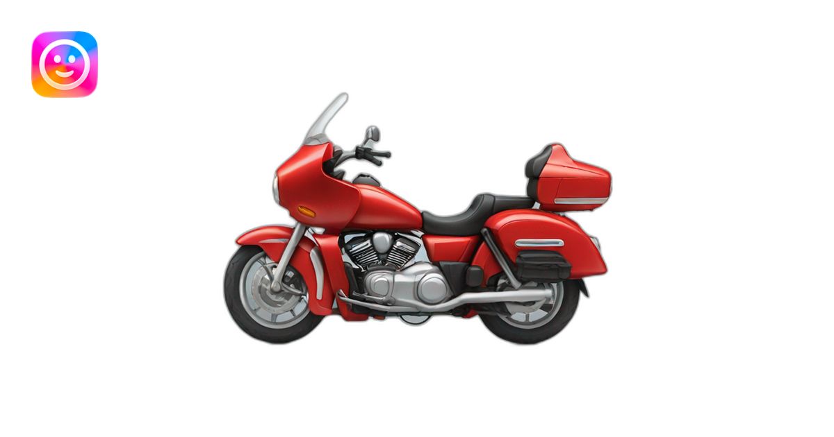 Red motocycle emoji | AI Emoji Generator
