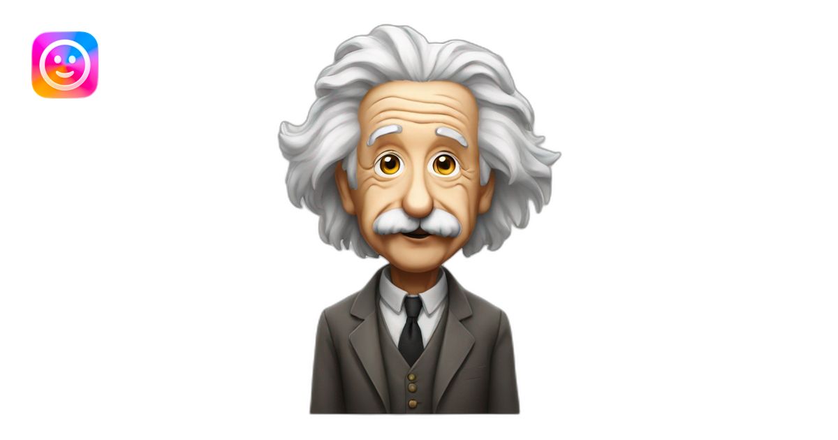 Albert Einstein emoji | AI Emoji Generator