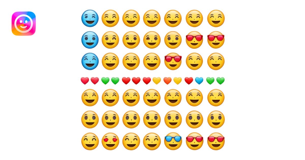 basic emoji's iphone emoji | AI Emoji Generator