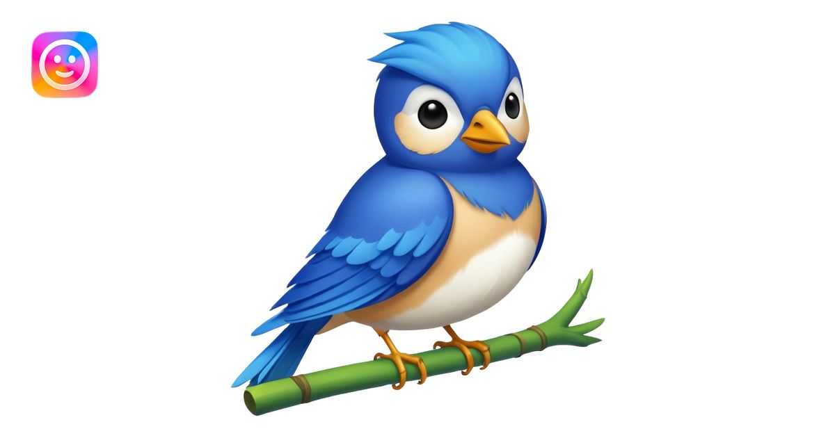 blue bird from Brazil, rio emoji | AI Emoji Generator