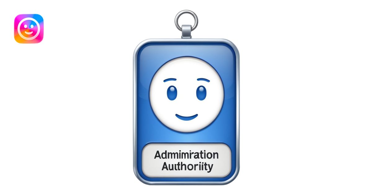 staff badge for administration authority emoji | AI Emoji Generator