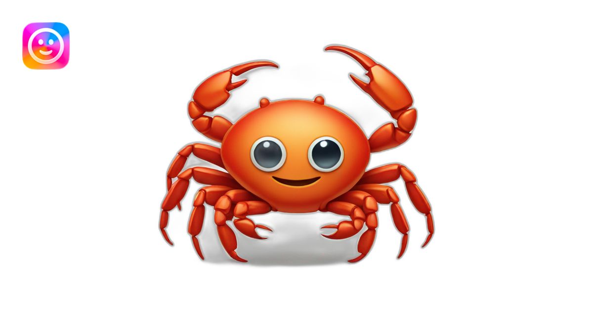 playfull crab emoji | AI Emoji Generator