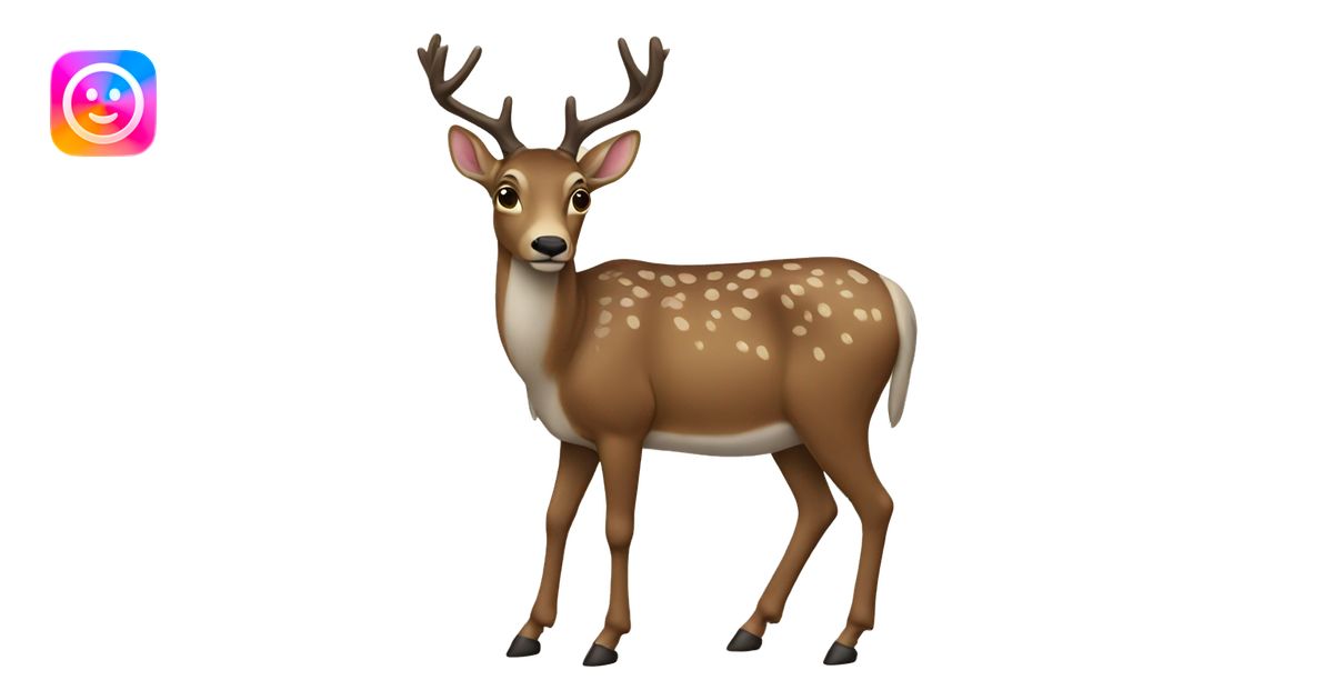 standing dear emoji | AI Emoji Generator